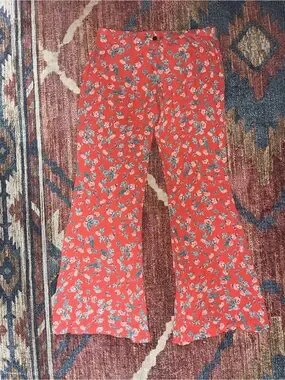 Billabong | Swim | Billabong Red Floral Swim Coverup Pants | Poshmark